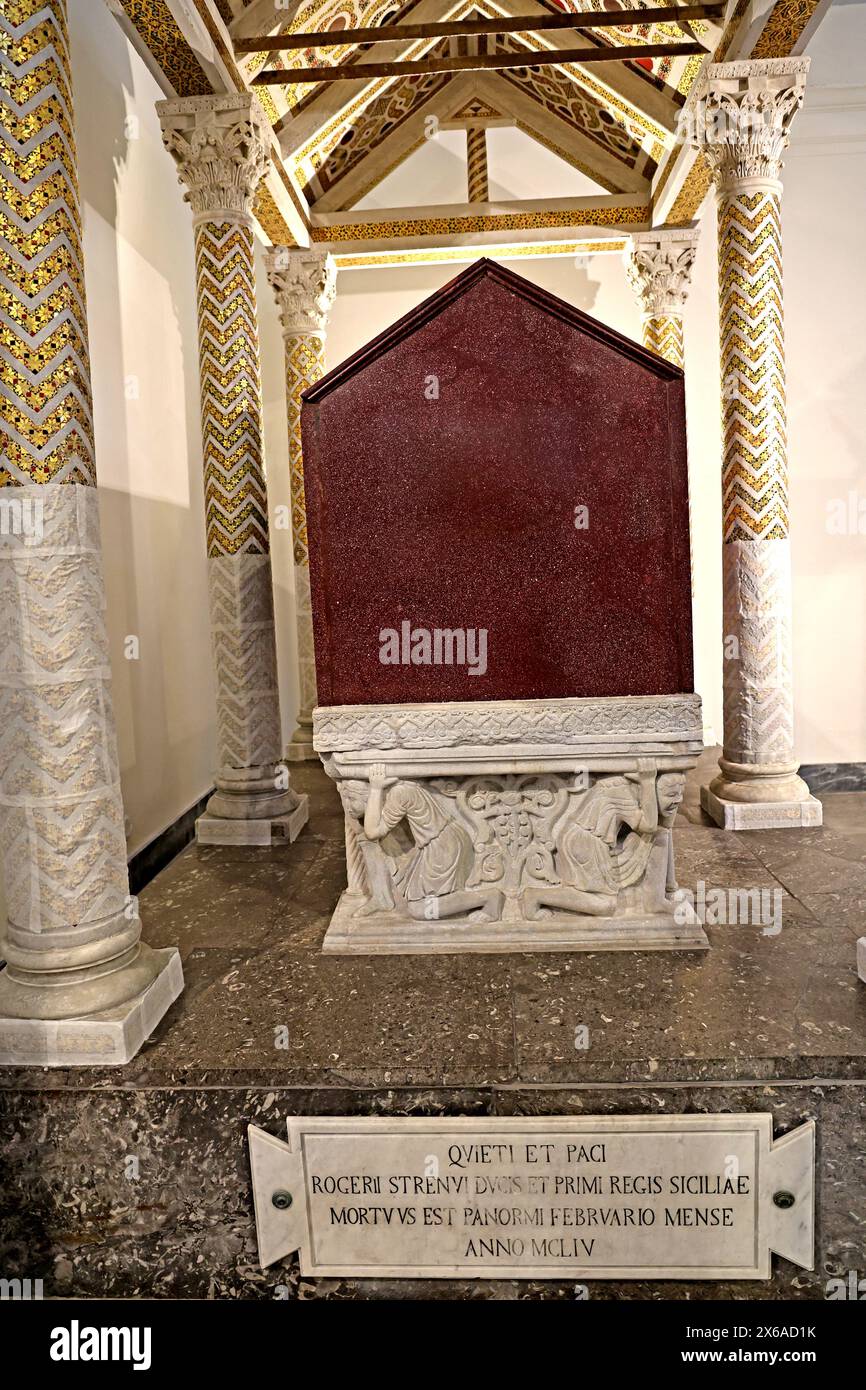 Tomb in the Cathedral of Palermo in Sicily Italy Stock Photo - Alamy