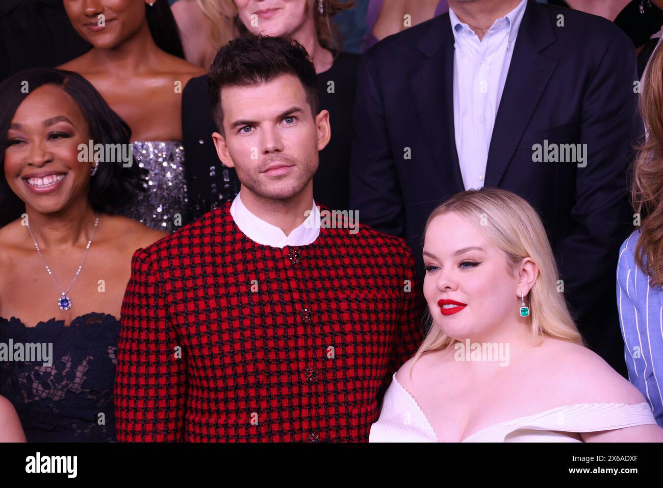 Luke Newton and Nicola Coughlan attend the 'Bridgerton' Season 3 New ...