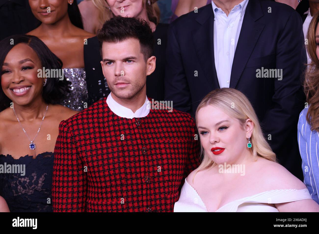 Luke Newton and Nicola Coughlan attend the 'Bridgerton' Season 3 New ...