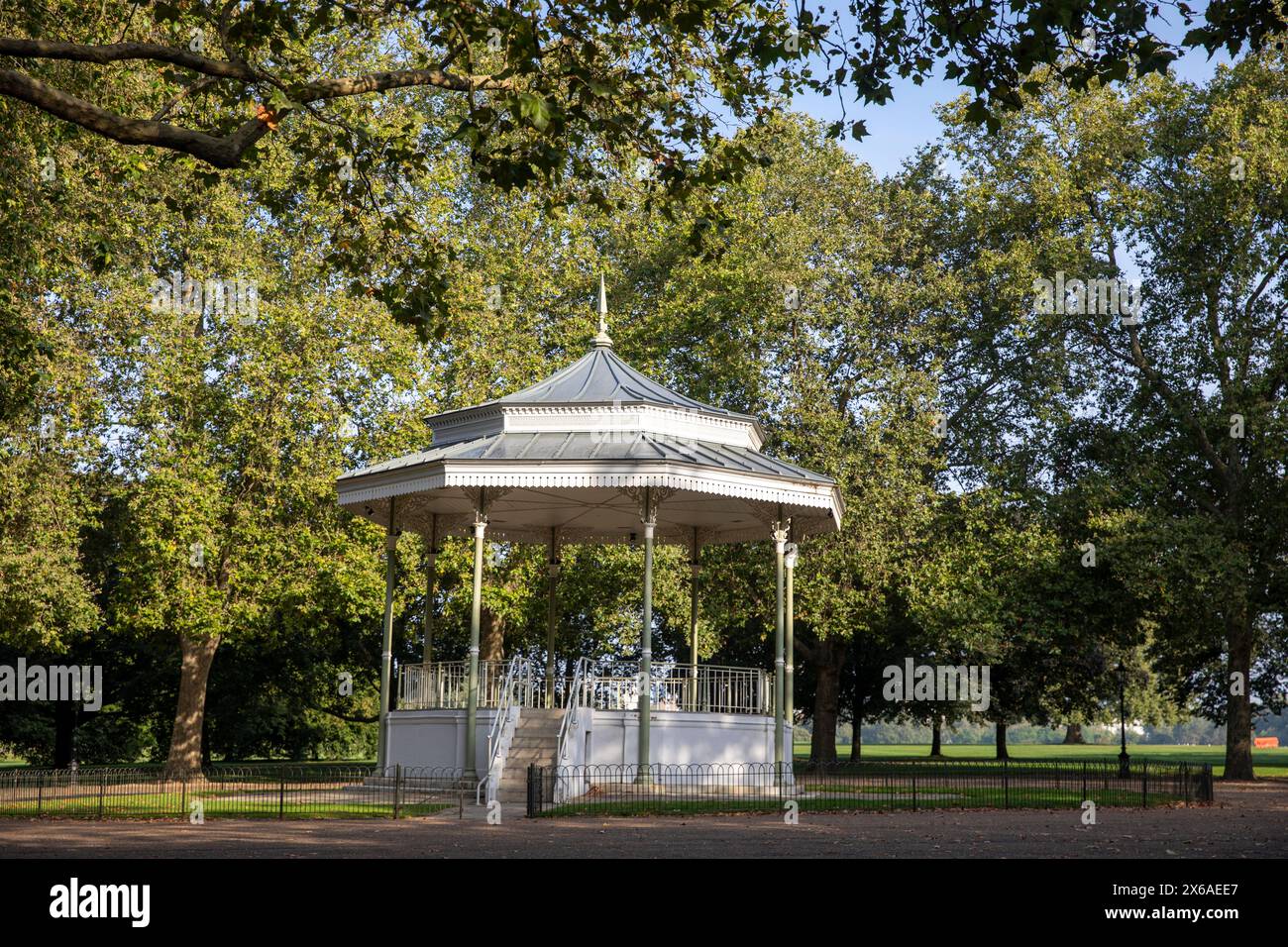 Hyde Park London, historic bandstand opened in 1886 in Hyde Park ...