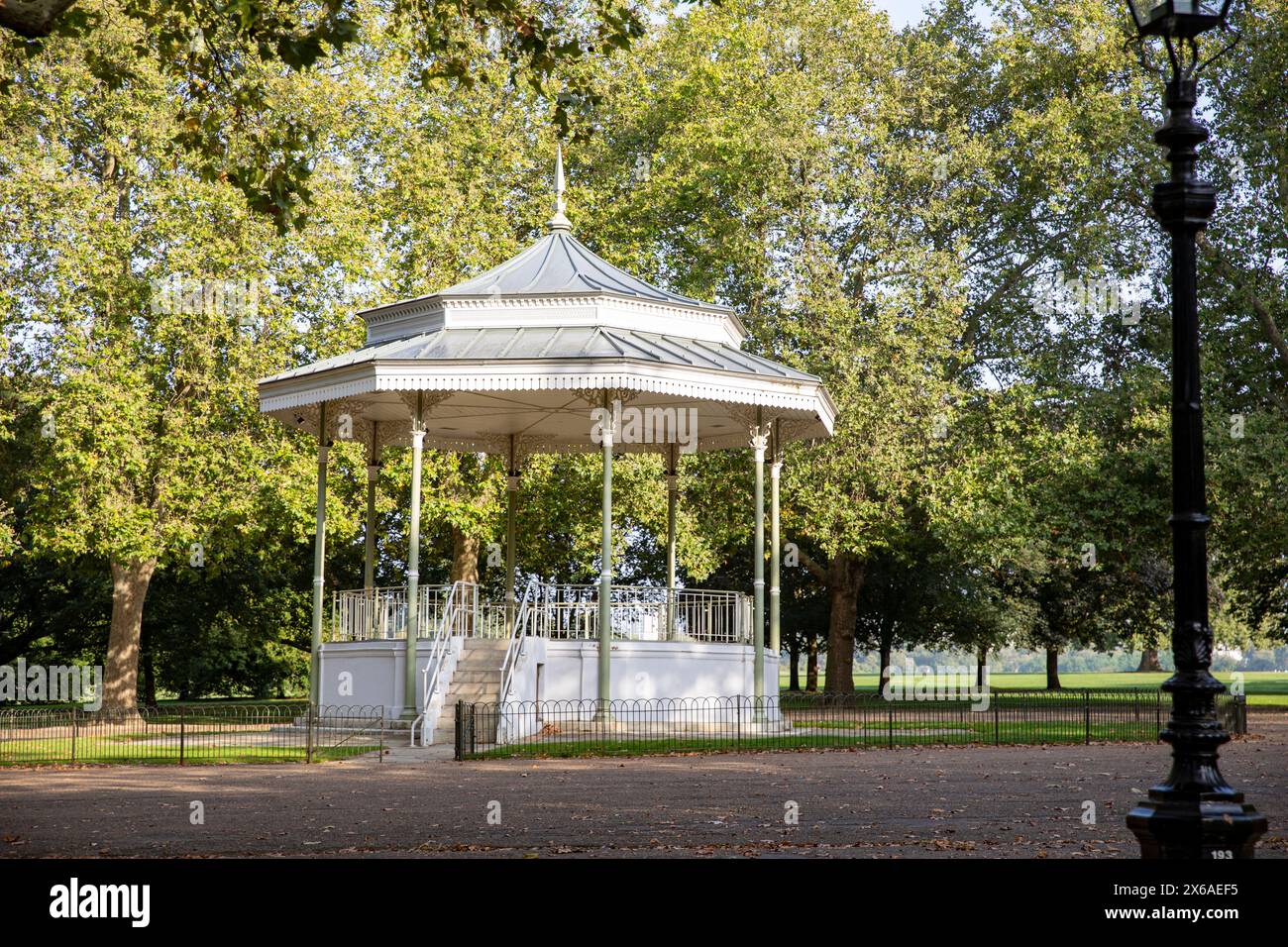 Hyde Park London, historic bandstand opened in 1886 in Hyde Park ...