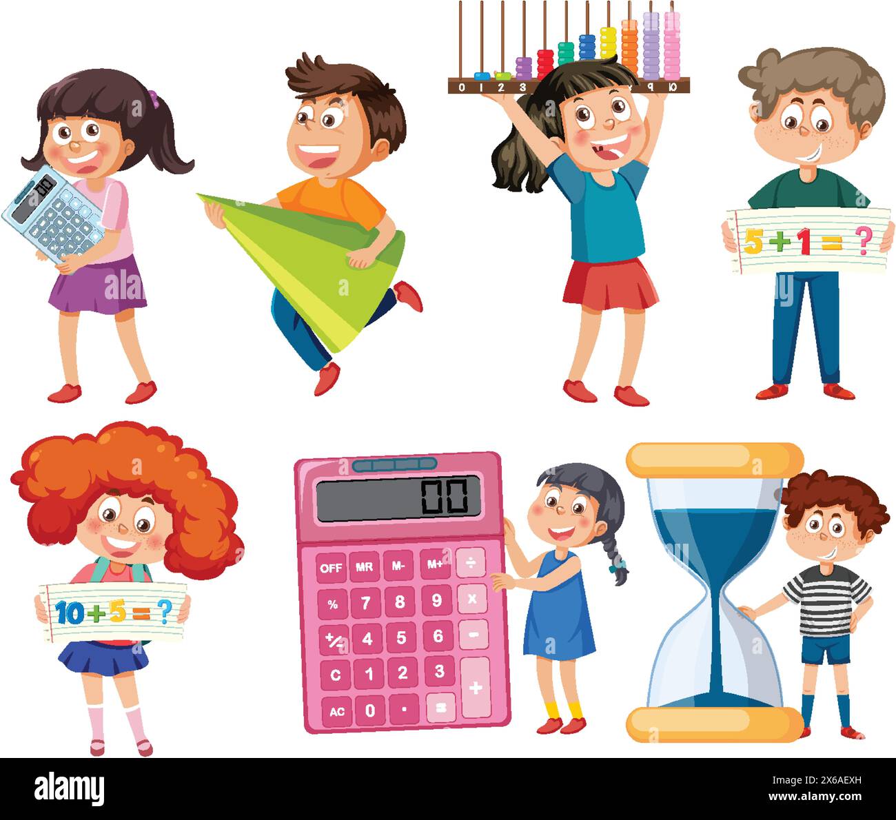 Math skills vector vectors hi-res stock photography and images - Alamy