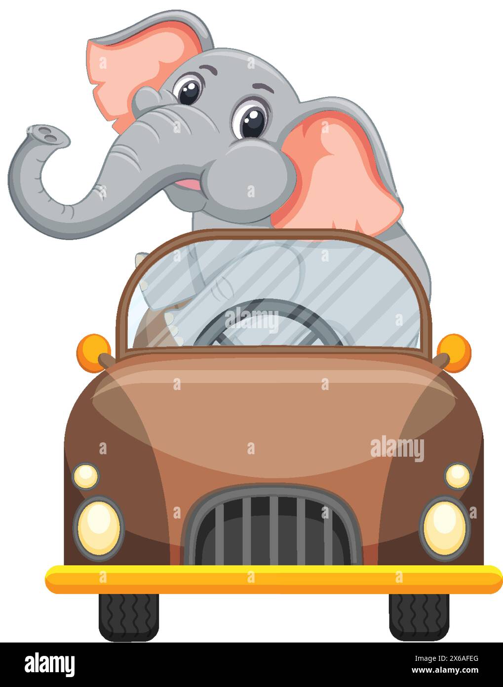 Driving your classic car road trip Stock Vector Images - Alamy