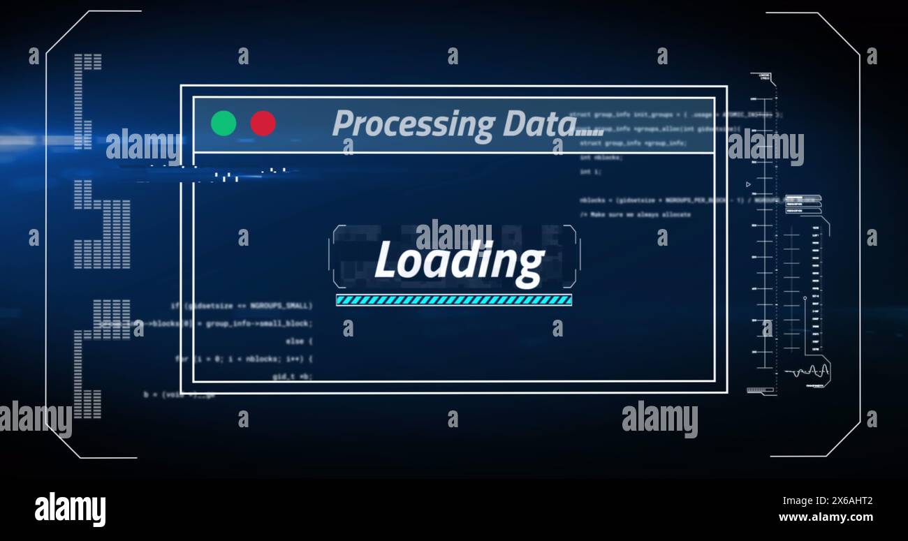 Image of computing data processing text over screen Stock Photo - Alamy