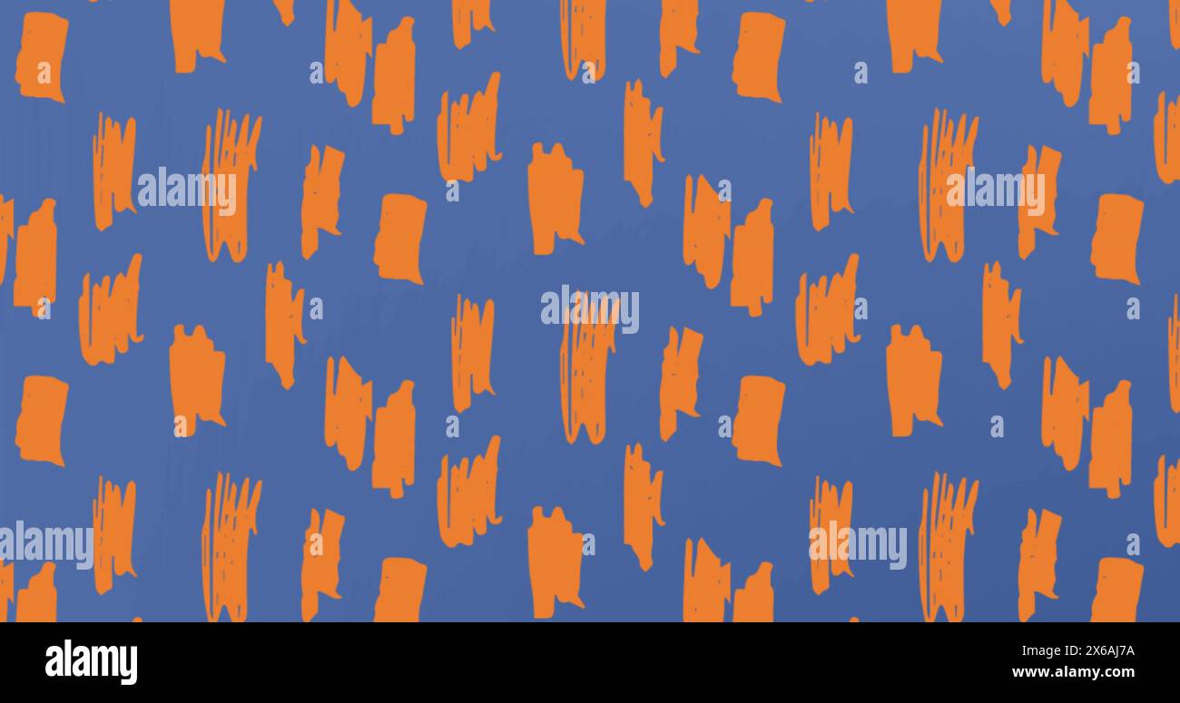 Image of changing patterns over blue background Stock Photo - Alamy