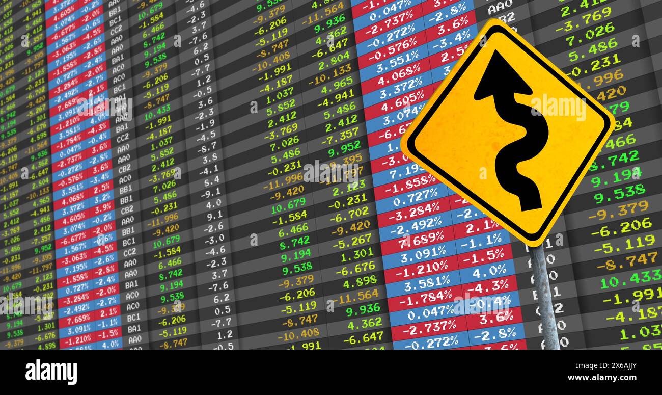 Road sign with arrow hi-res stock photography and images - Alamy