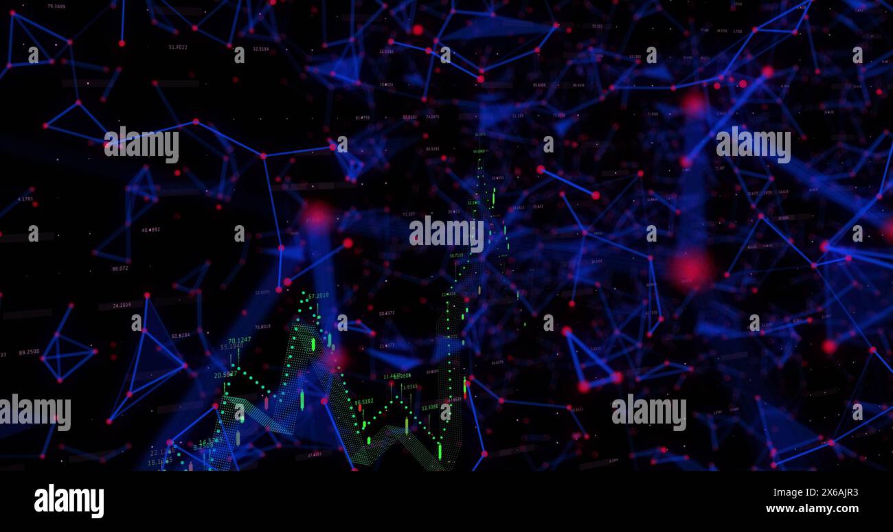 Processing data animation network connections hi-res stock photography ...