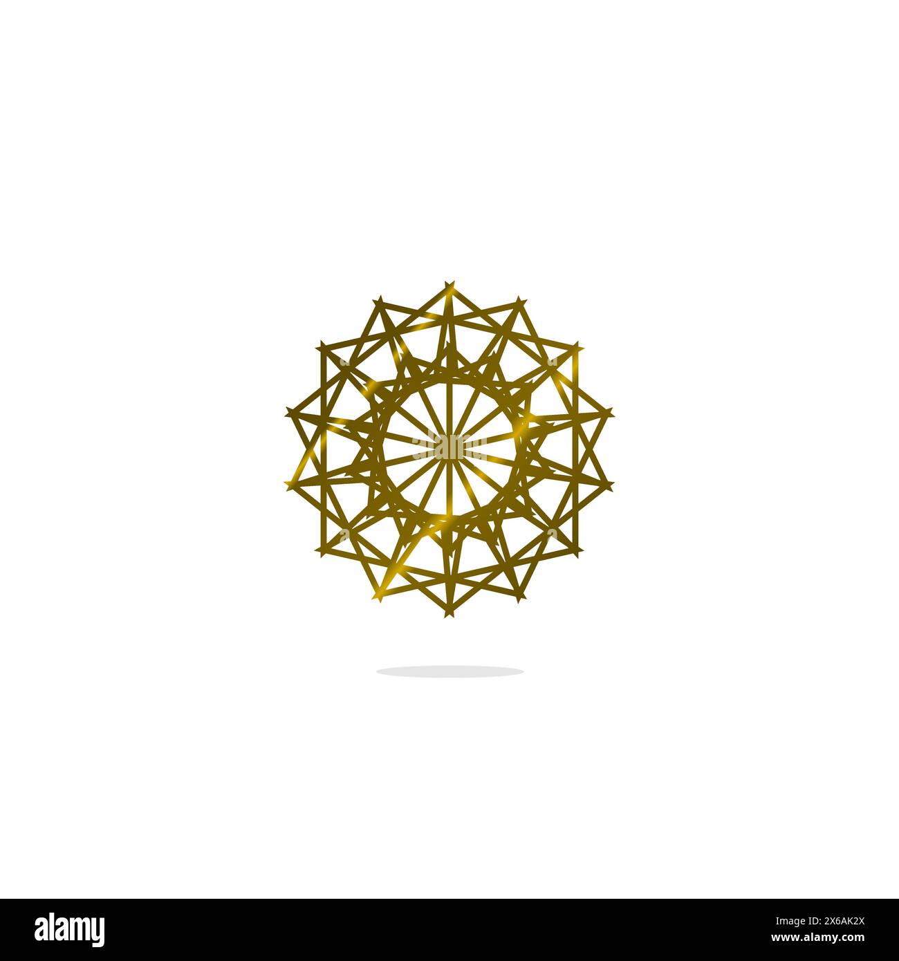 Abstract geometric ornament design element pattern. Islamic Outline art ...
