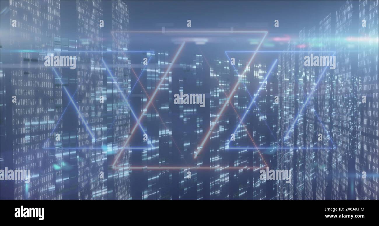 Image of data processing over glowing computer circuit board Stock Photo - Alamy