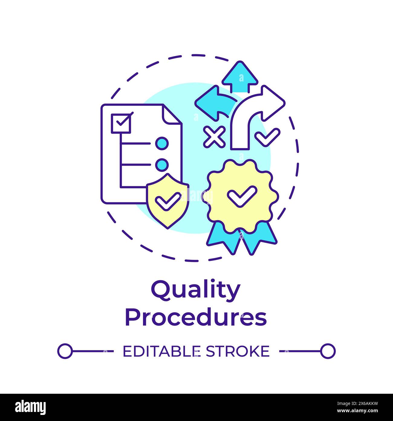 Quality procedures multi color concept icon Stock Vector Image & Art ... Quality procedures multi color concept icon Stock Vector Image & Art ...