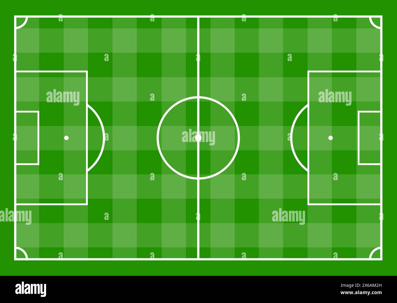 Football field with green grass. Vector illustration Stock Vector Image ...