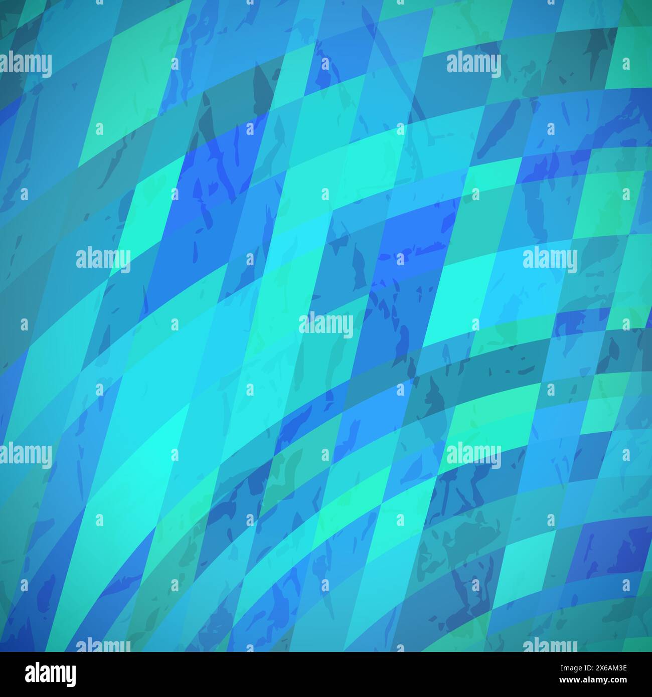 Abstract textured background with blue colorful rectangles. Card design ...