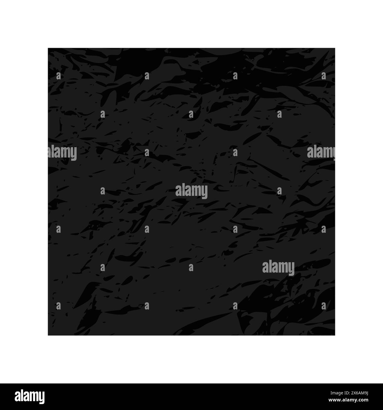 Scratched square. Dark figure with distressed grunge texture isolated ...