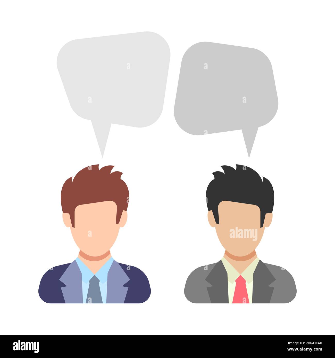 Dialogue. Two men are talking. Discussion between men in business suits ... Dialogue. Two men are talking. Discussion between men in business suits ...
