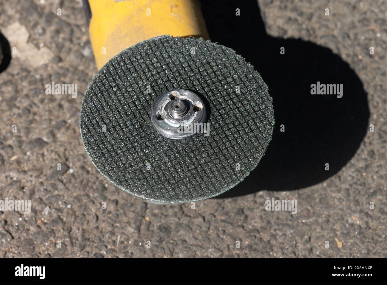 An electric grinder with handheld rubber grip with cable Stock Photo ...