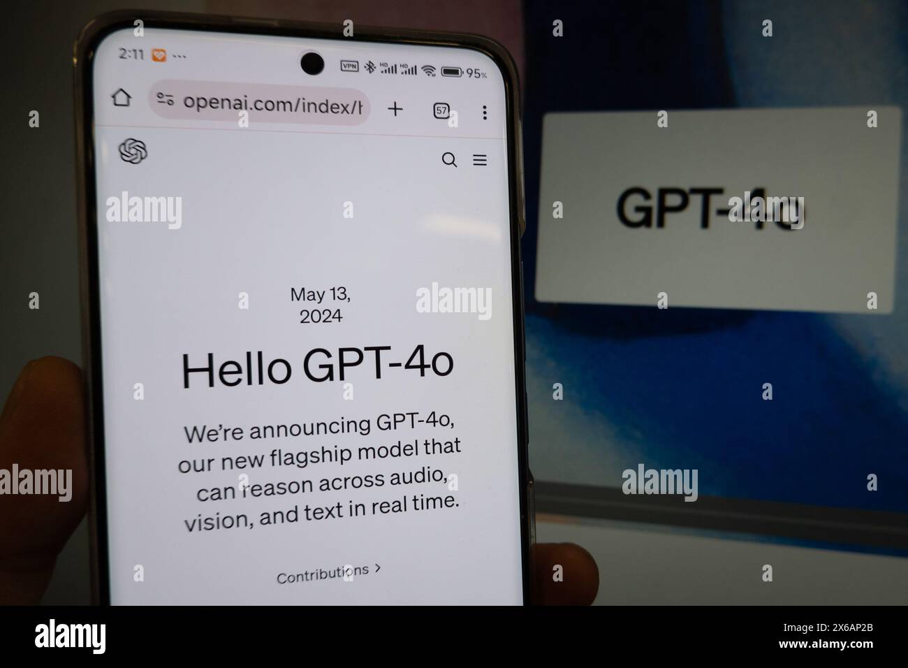SHANGHAI, CHINA - MAY 14, 2024 - A white-collar office worker checks ...