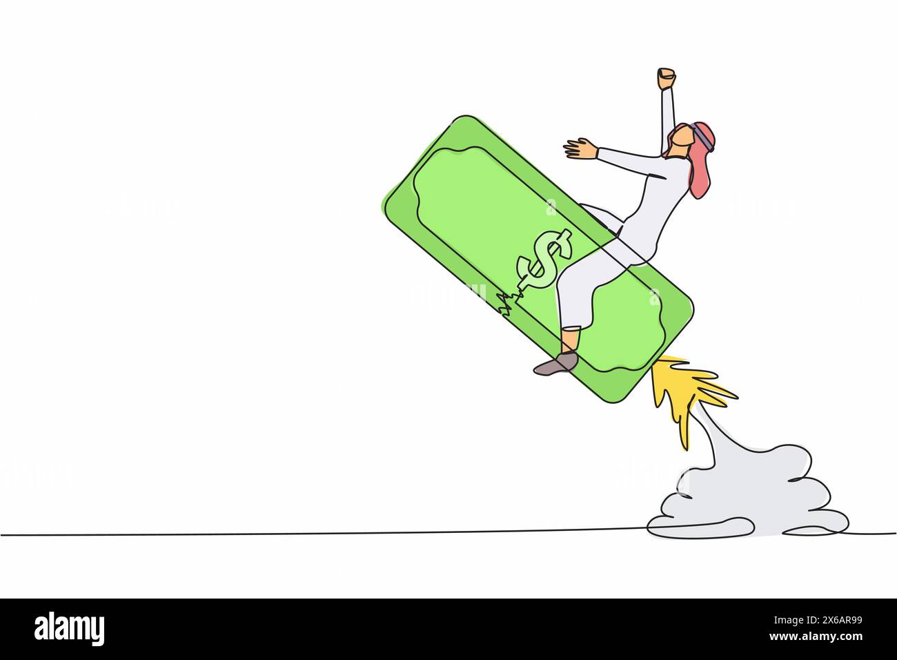 Arab businessman money in Stock Vector Images - Alamy