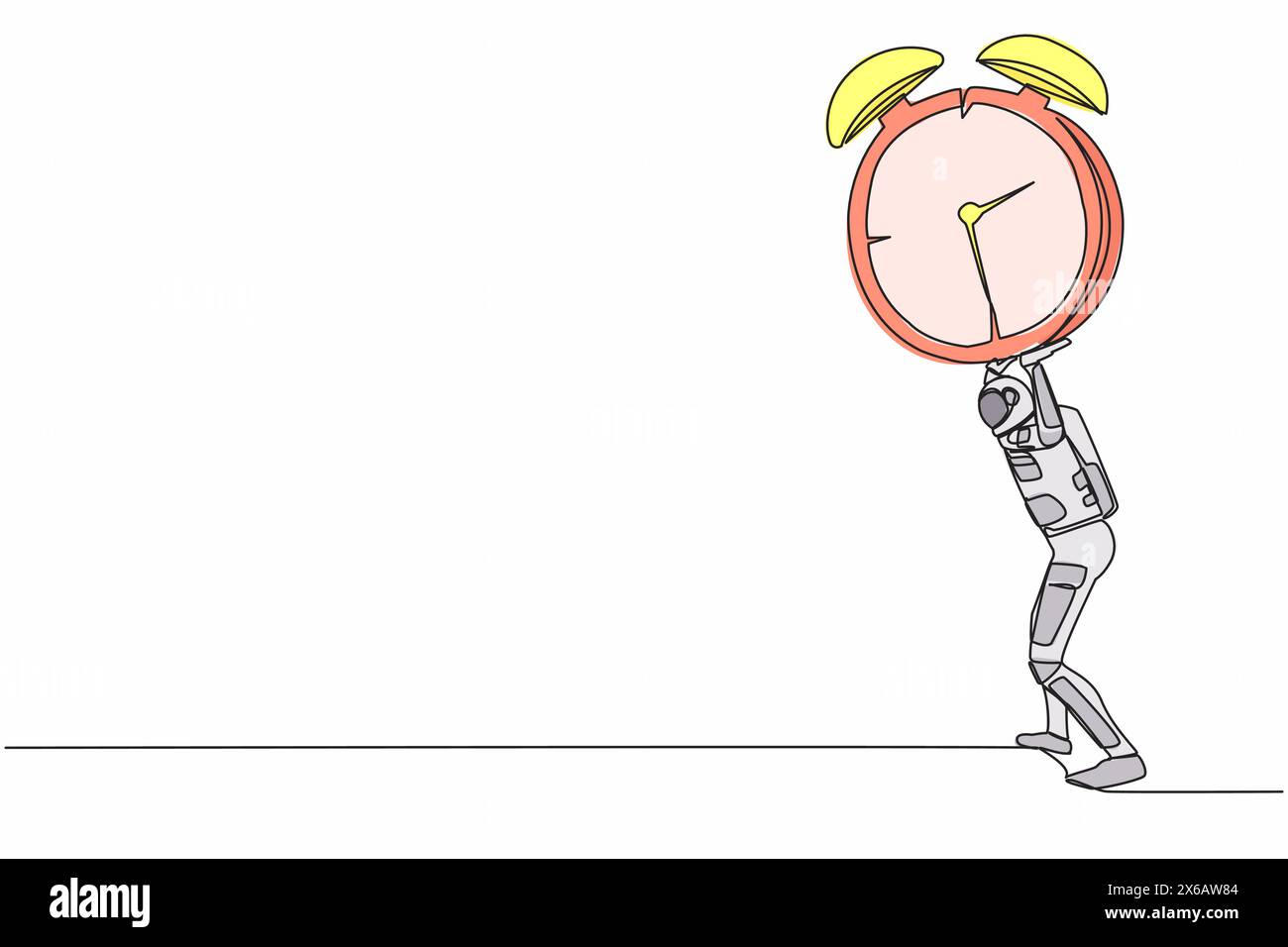 Alarm clock hand tired Stock Vector Images - Alamy