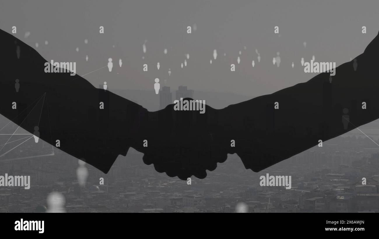 Business network concept. Teamwork. Partner ship. Shaking hands Stock ...