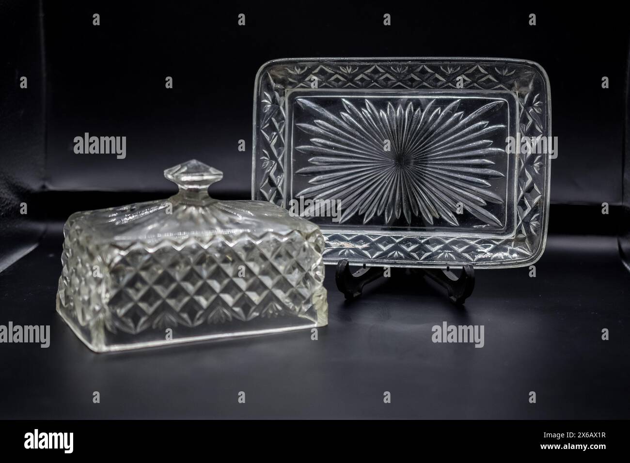 decorative glass plate Stock Photo - Alamy