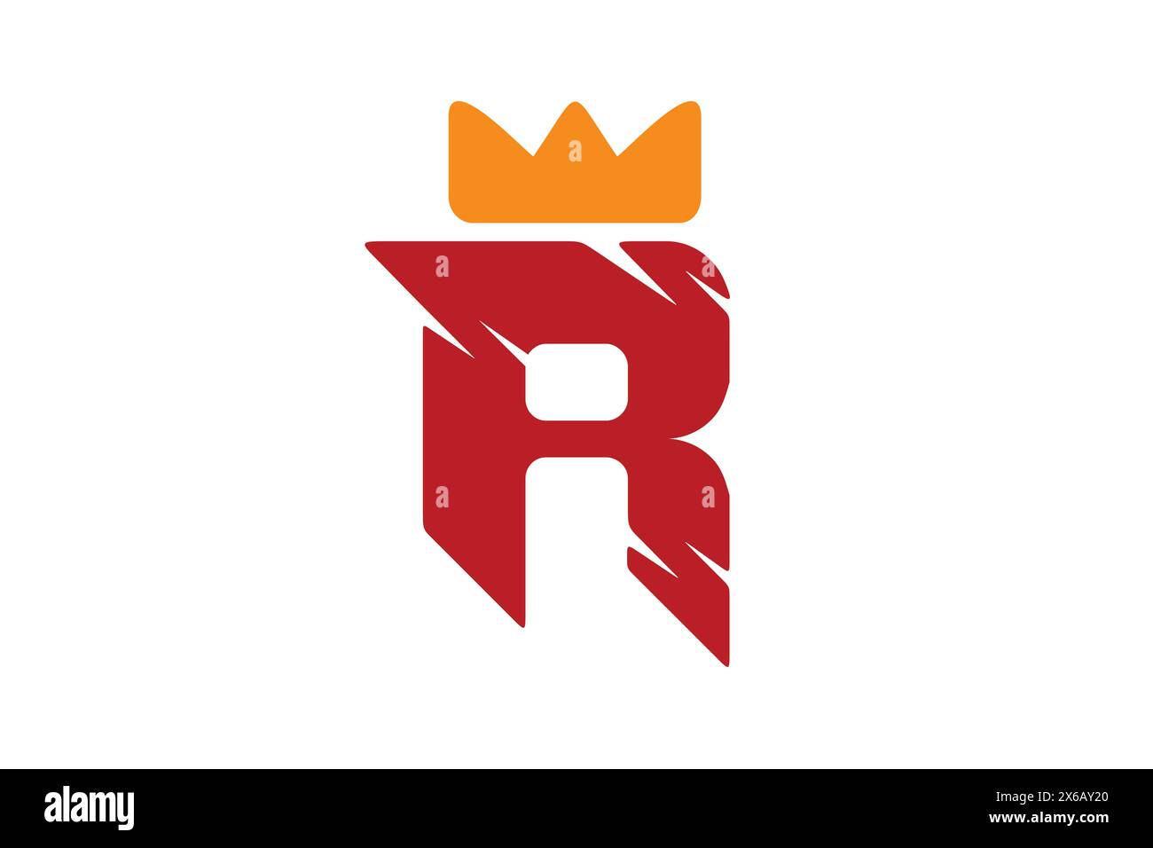 Letter R with crown logo design concept. Elegant letter R with crown ...
