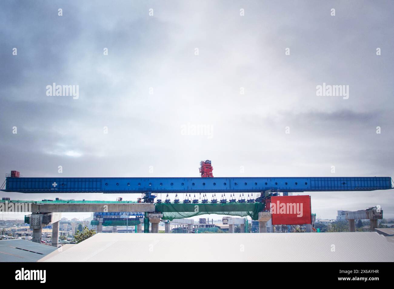 Creative the transportation building the highway road, bridge, and ...