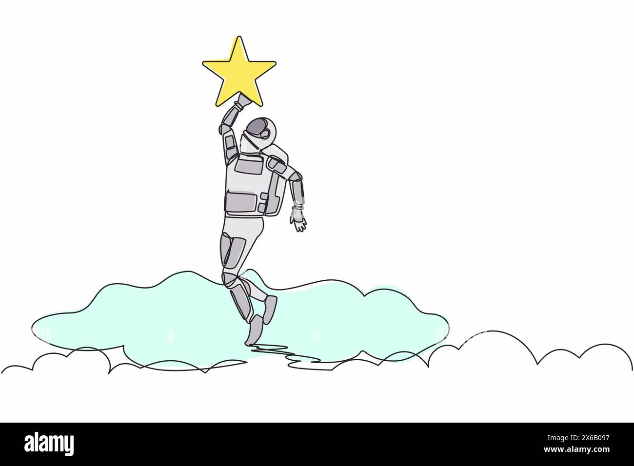 Astronaut reaching in space Stock Vector Images - Alamy