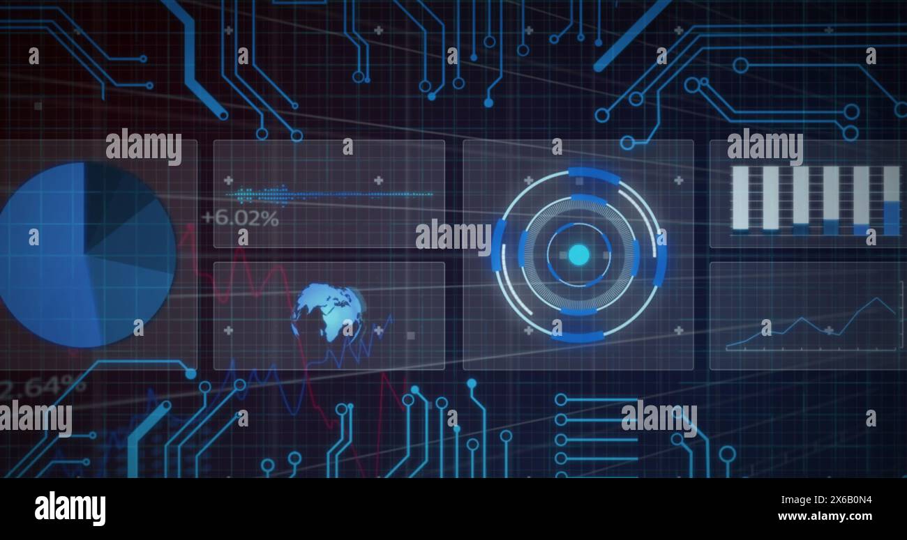 Image Of Interface With Round Scanner Data Processing And