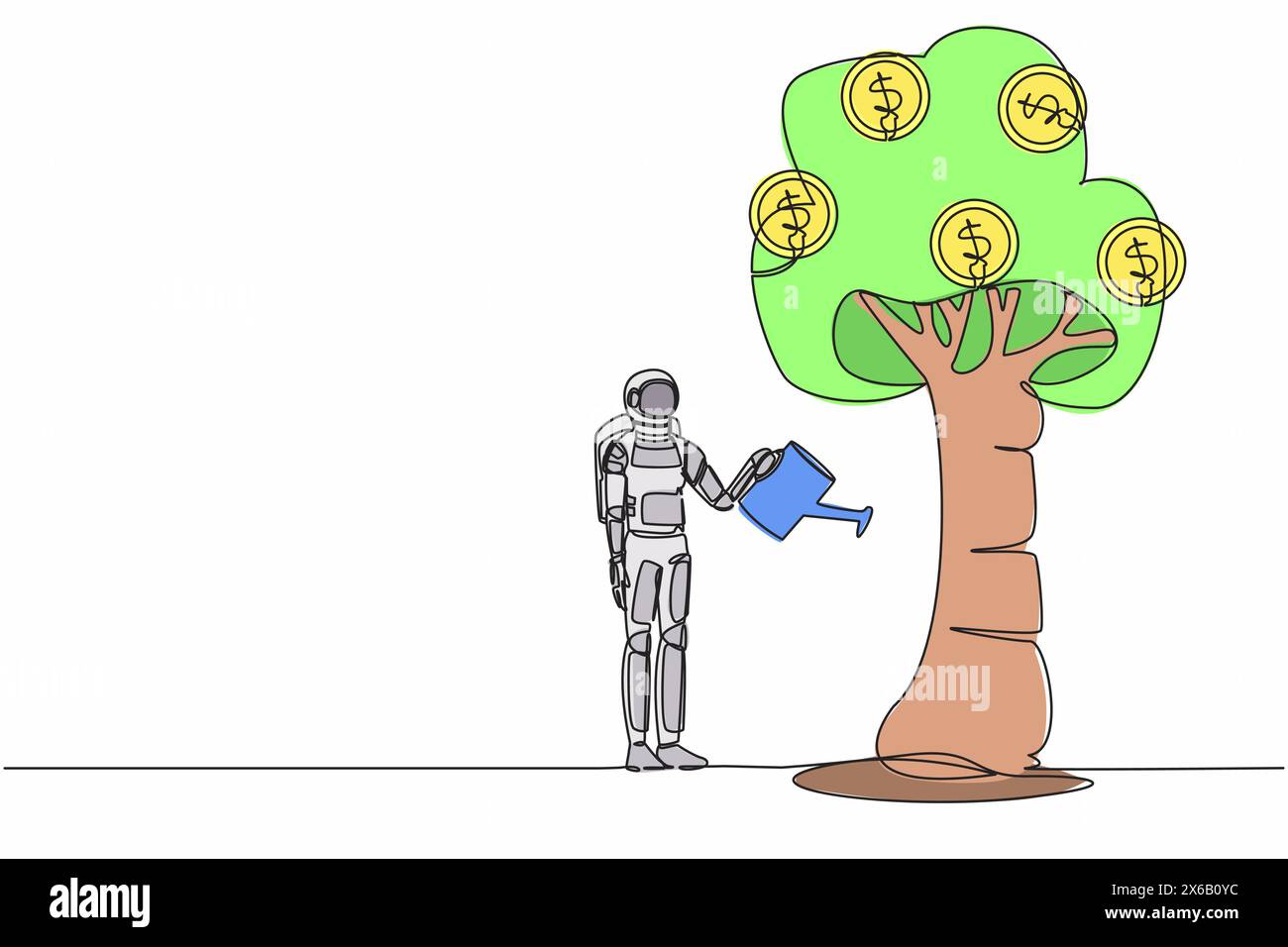 Tree watering bag Stock Vector Images - Alamy