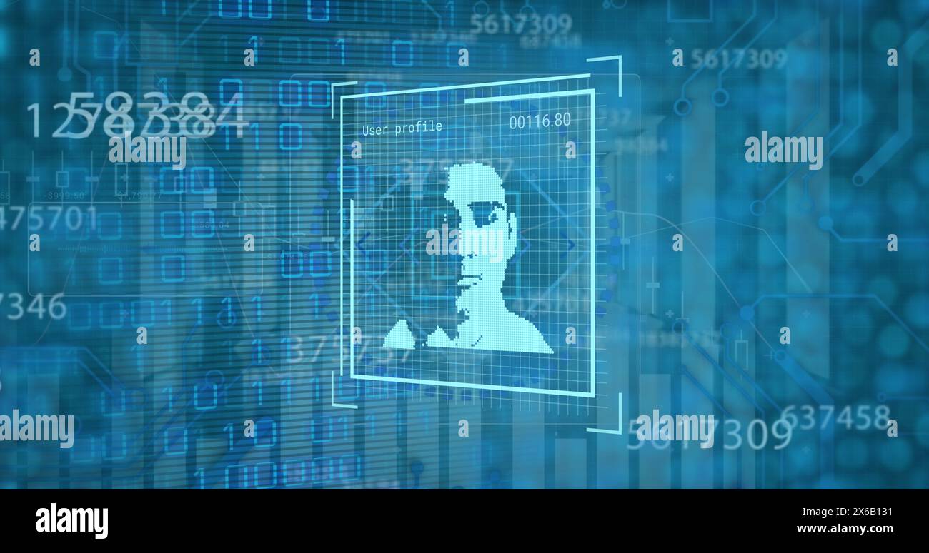 Image of digital interface over data processing Stock Photo - Alamy Image of digital interface over data processing Stock Photo - Alamy