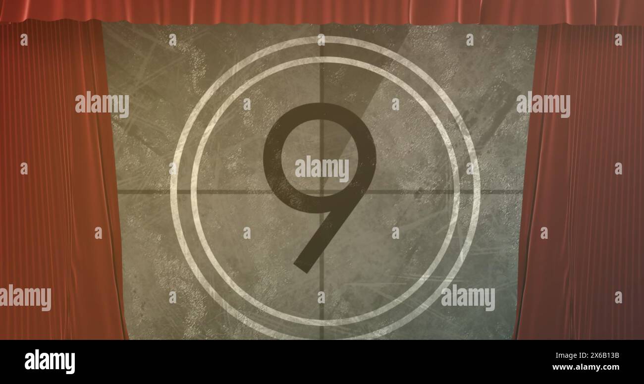 Animation red abstract shapes over hi-res stock photography and images ...