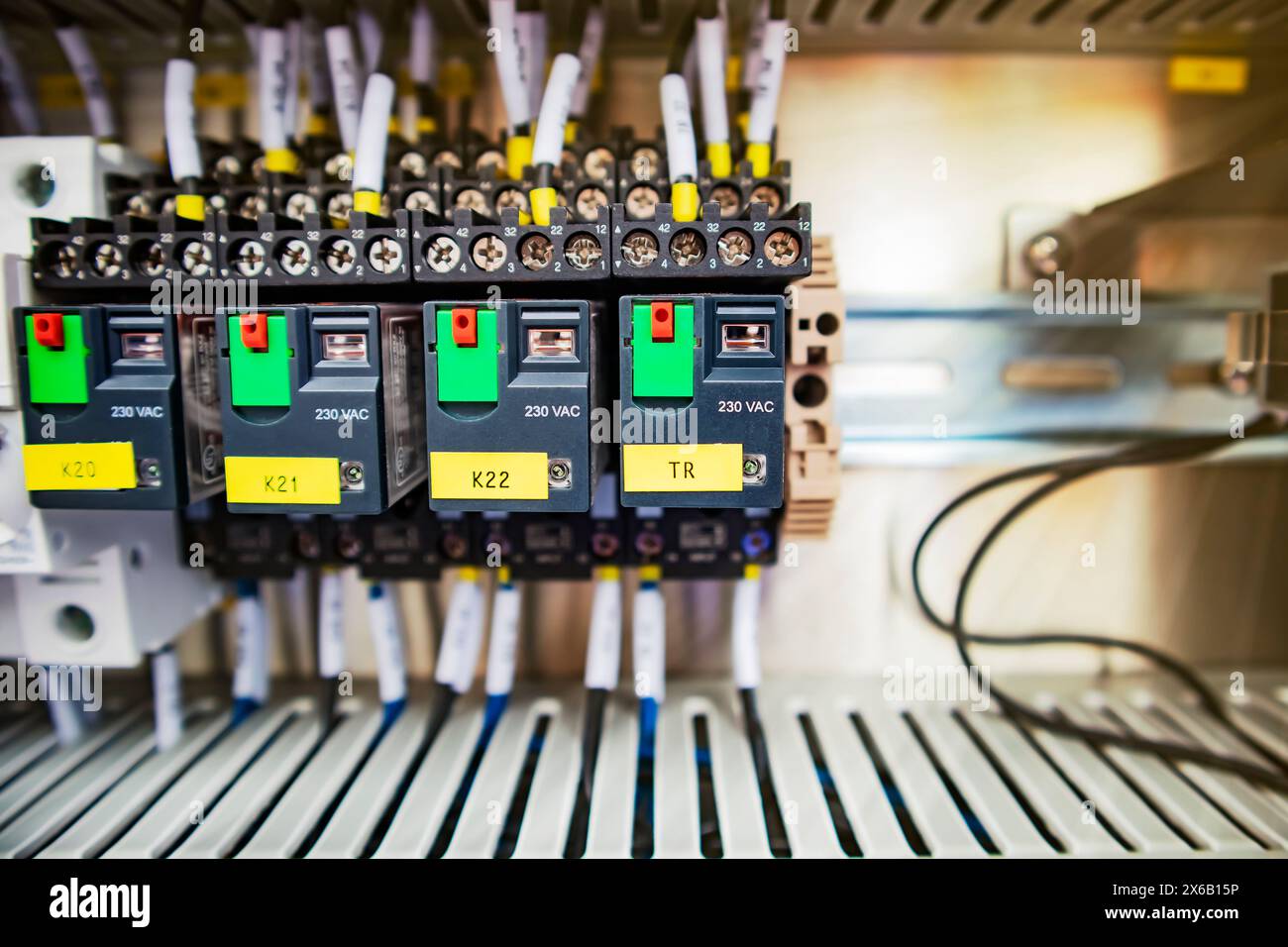 about the relays contactor and wiring systems of machine emphasizing at ...