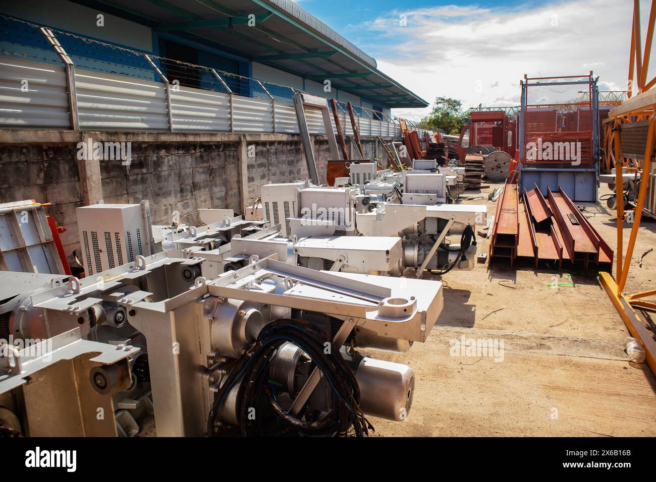 Medicines for storing motors and elevators Preparing area for ...