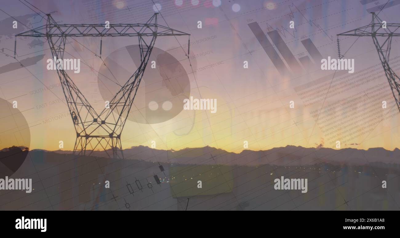 Light electricity chart hi-res stock photography and images - Alamy