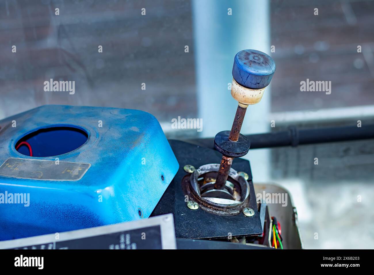 joystick for control system of tower crane in cabin. however this is ...