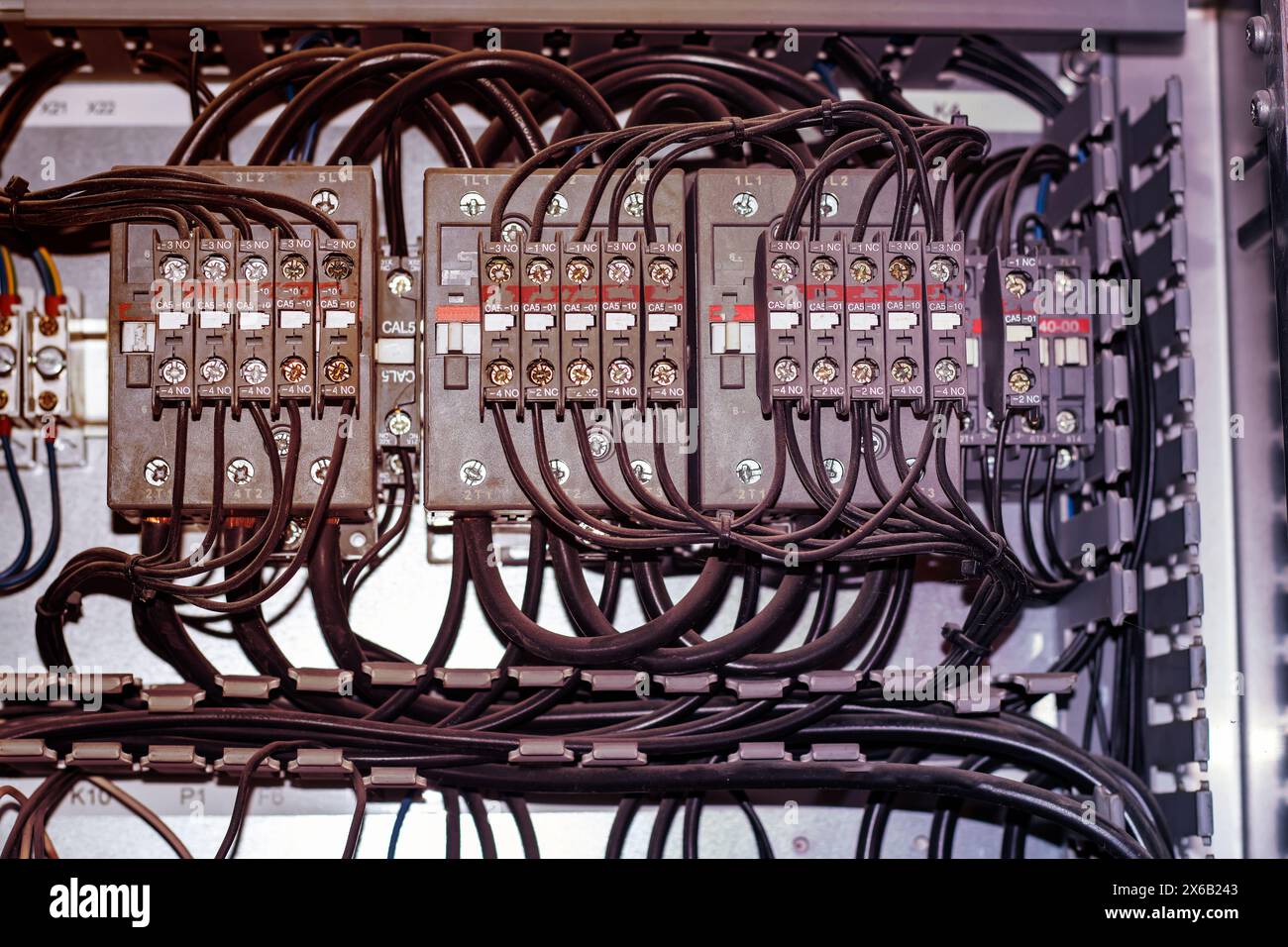 the contactors for the control system in an elevator that affect to ...
