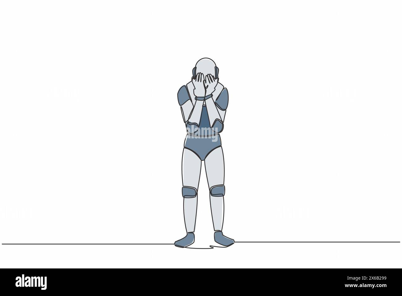 Factory robot face Stock Vector Images - Alamy