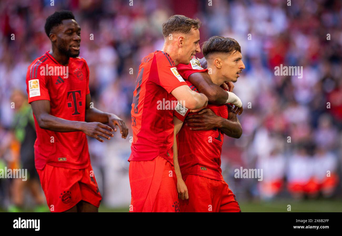 Munich, Germany.12th Mai 2024. Torjubel: Bryan Zaragoza (Muenchen ...