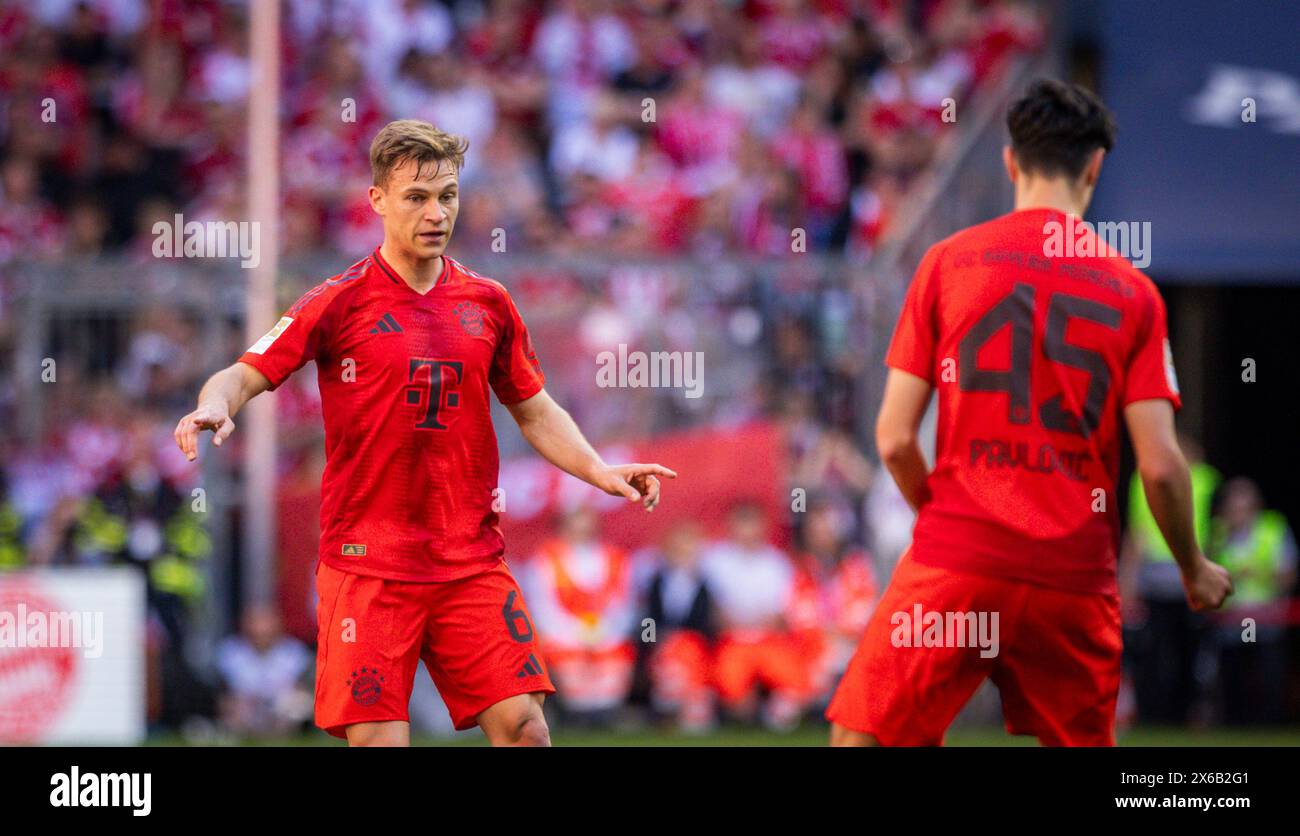 Munich, Germany.12th Mai 2024. Joshua Kimmich (Muenchen) Aleksandar ...