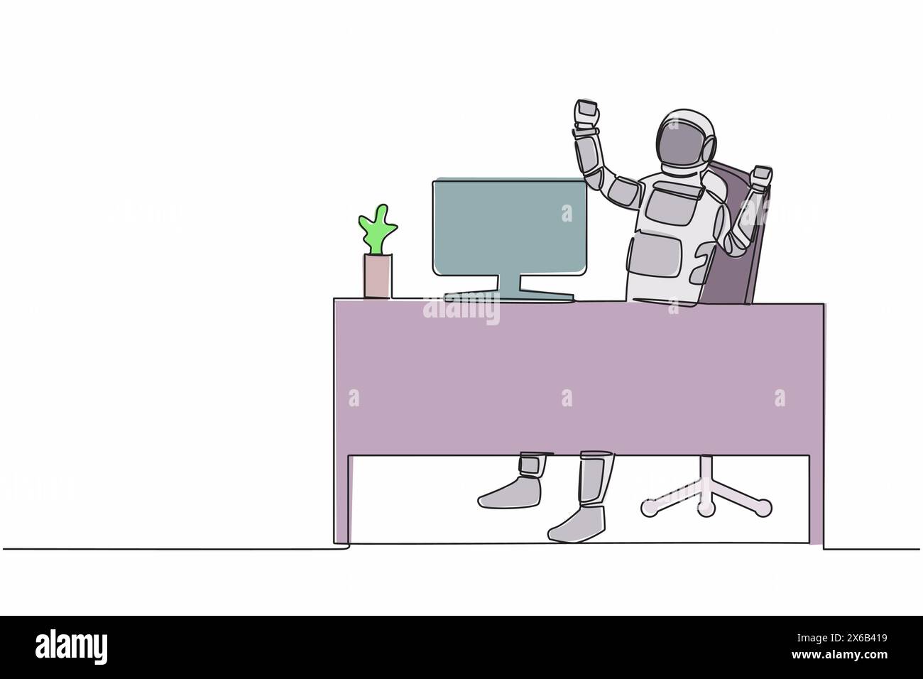 Happy workplace metaphor Stock Vector Images - Alamy