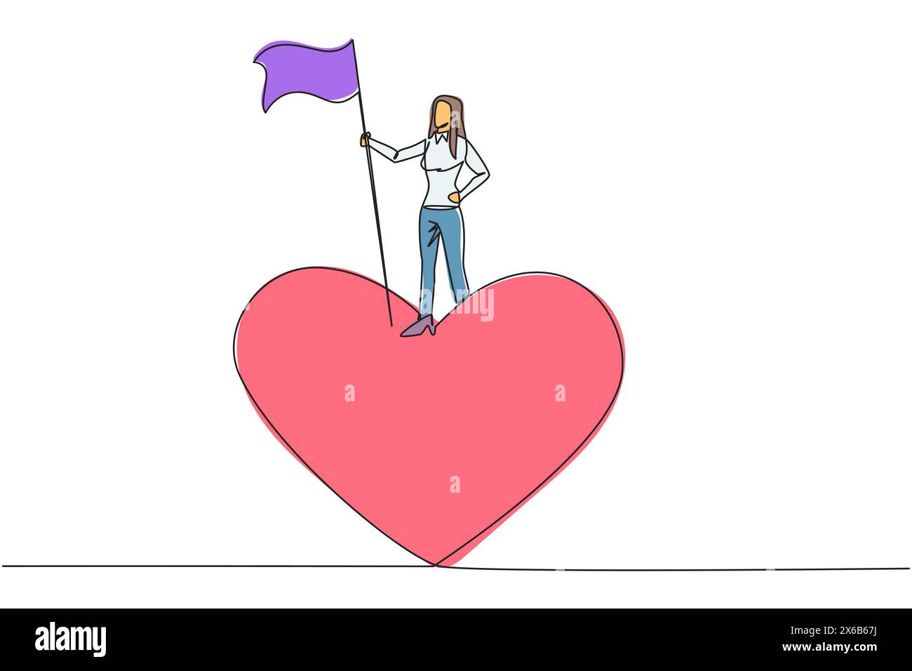 Portrait successful attractive young Stock Vector Images - Alamy