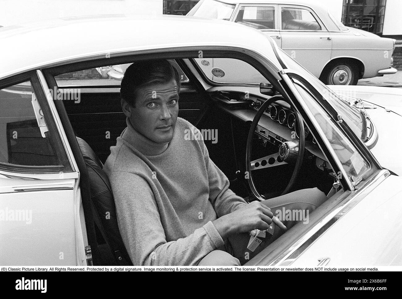 Sir Roger Moore , 1927-2017 during the filming of the tv-series The ...
