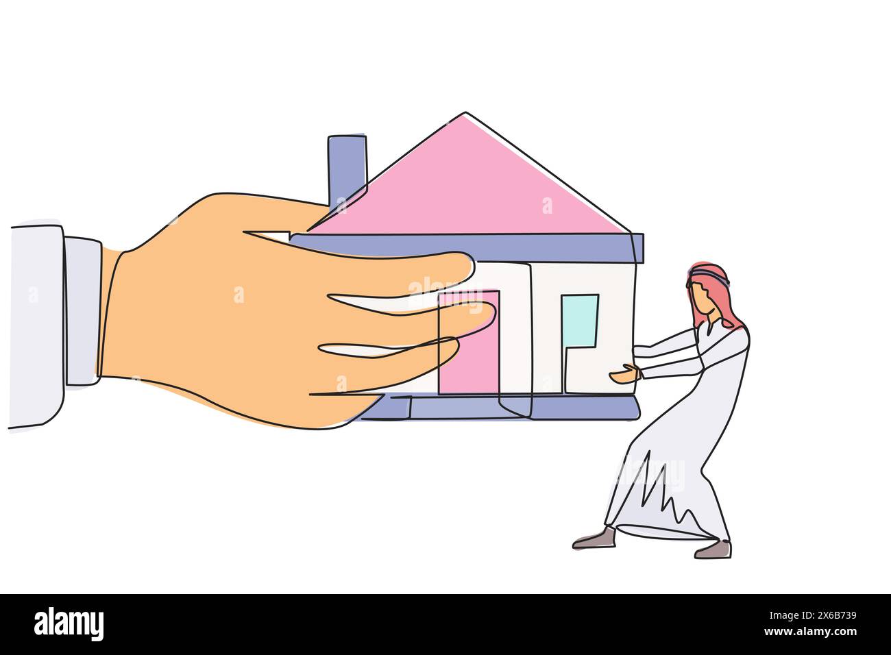 Miniature house people Stock Vector Images - Alamy