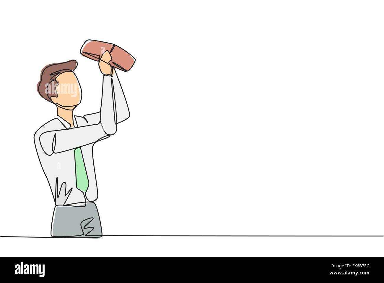 Person holding a wallet Stock Vector Images - Alamy
