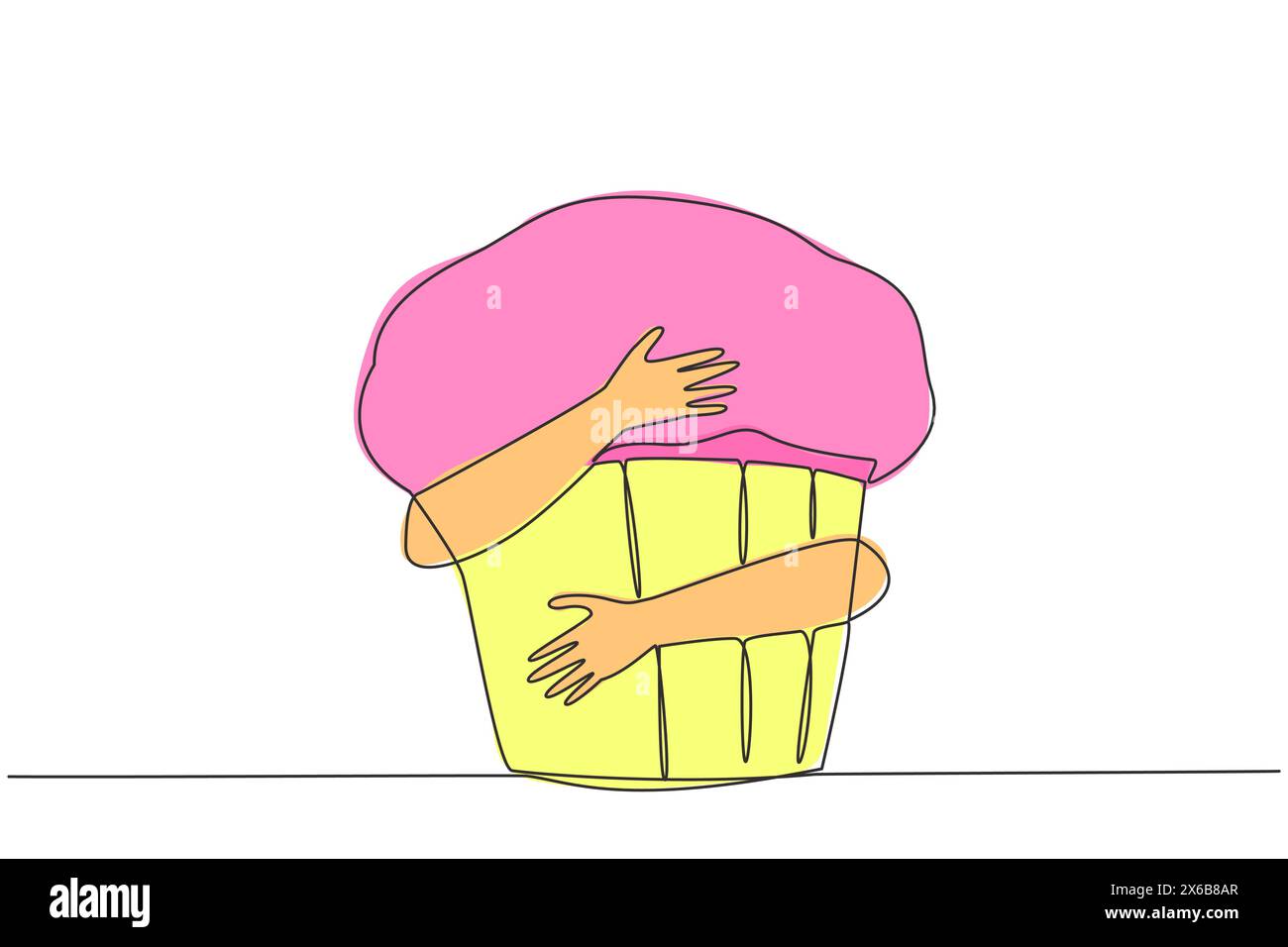 Muffin served Stock Vector Images - Alamy