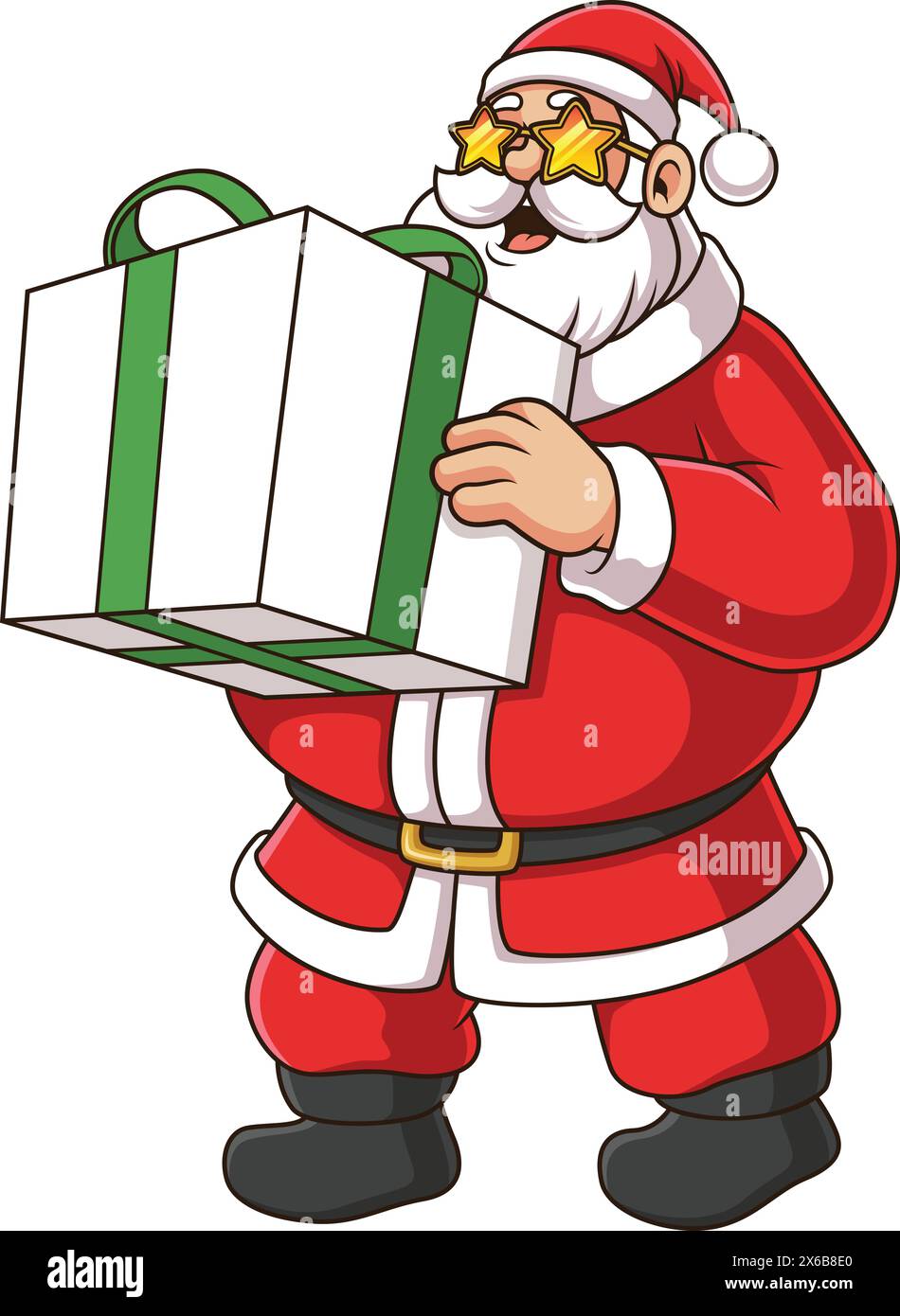 Crazy santa vector cartoon hi-res stock photography and images - Alamy