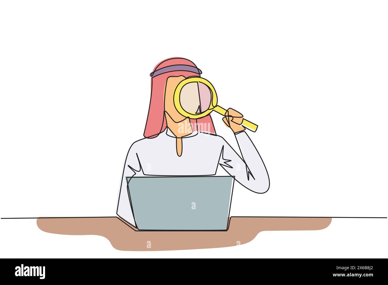 Man holding laptop typing Stock Vector Images - Alamy