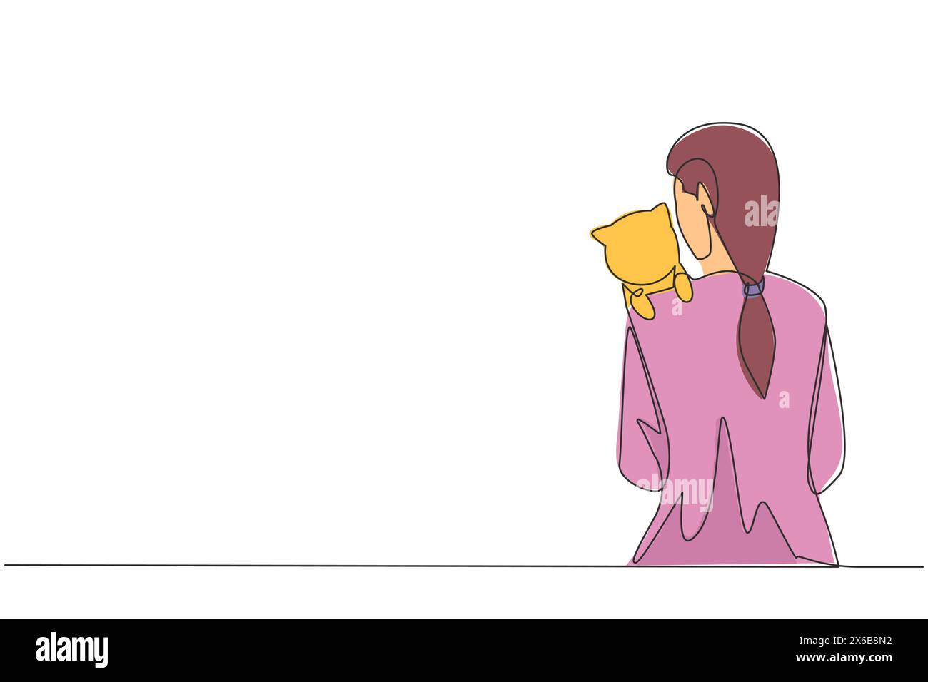 Young woman looking love Stock Vector Images - Alamy