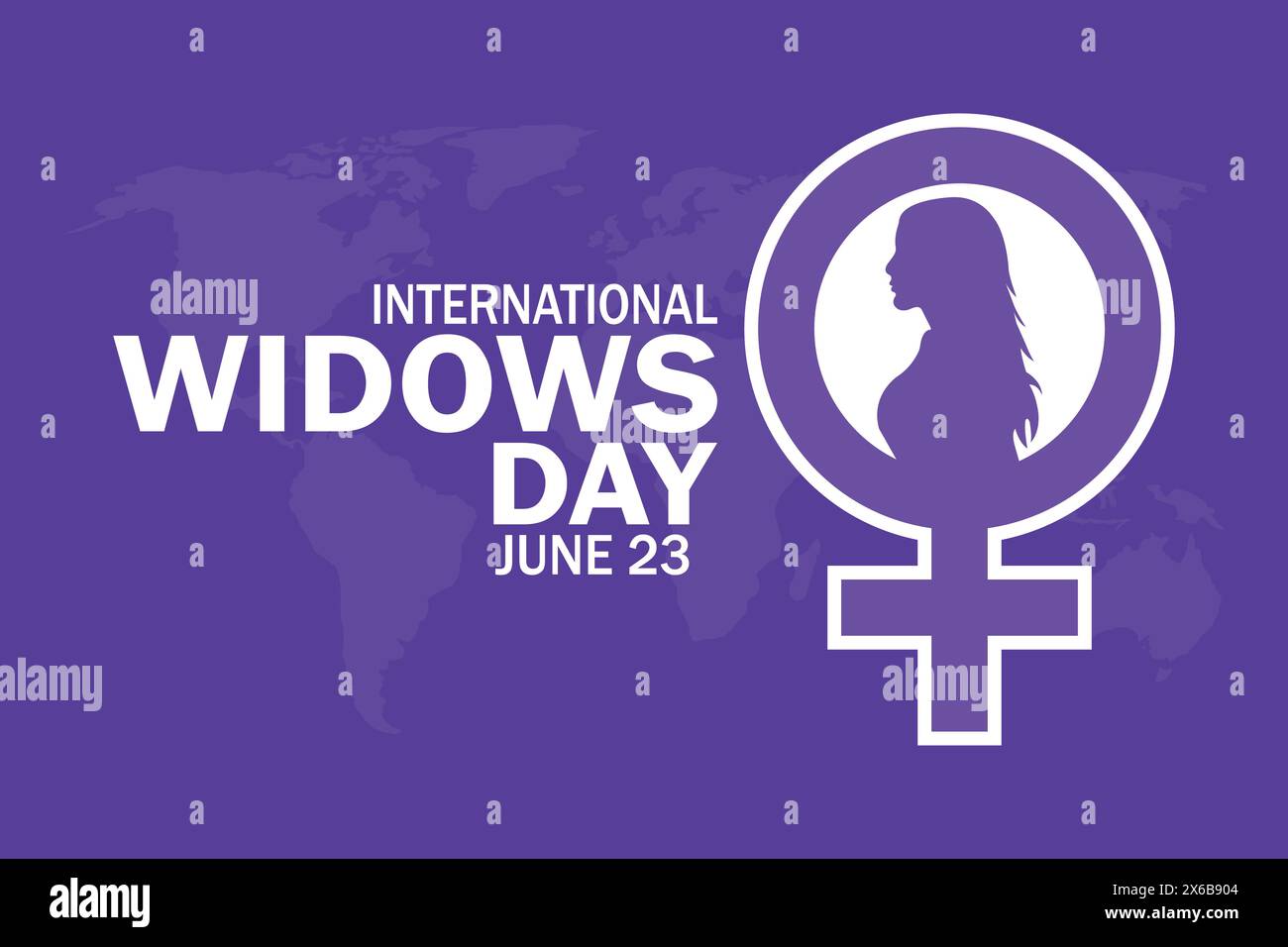 International Widows Day. June 23. Holiday concept. Template for ...