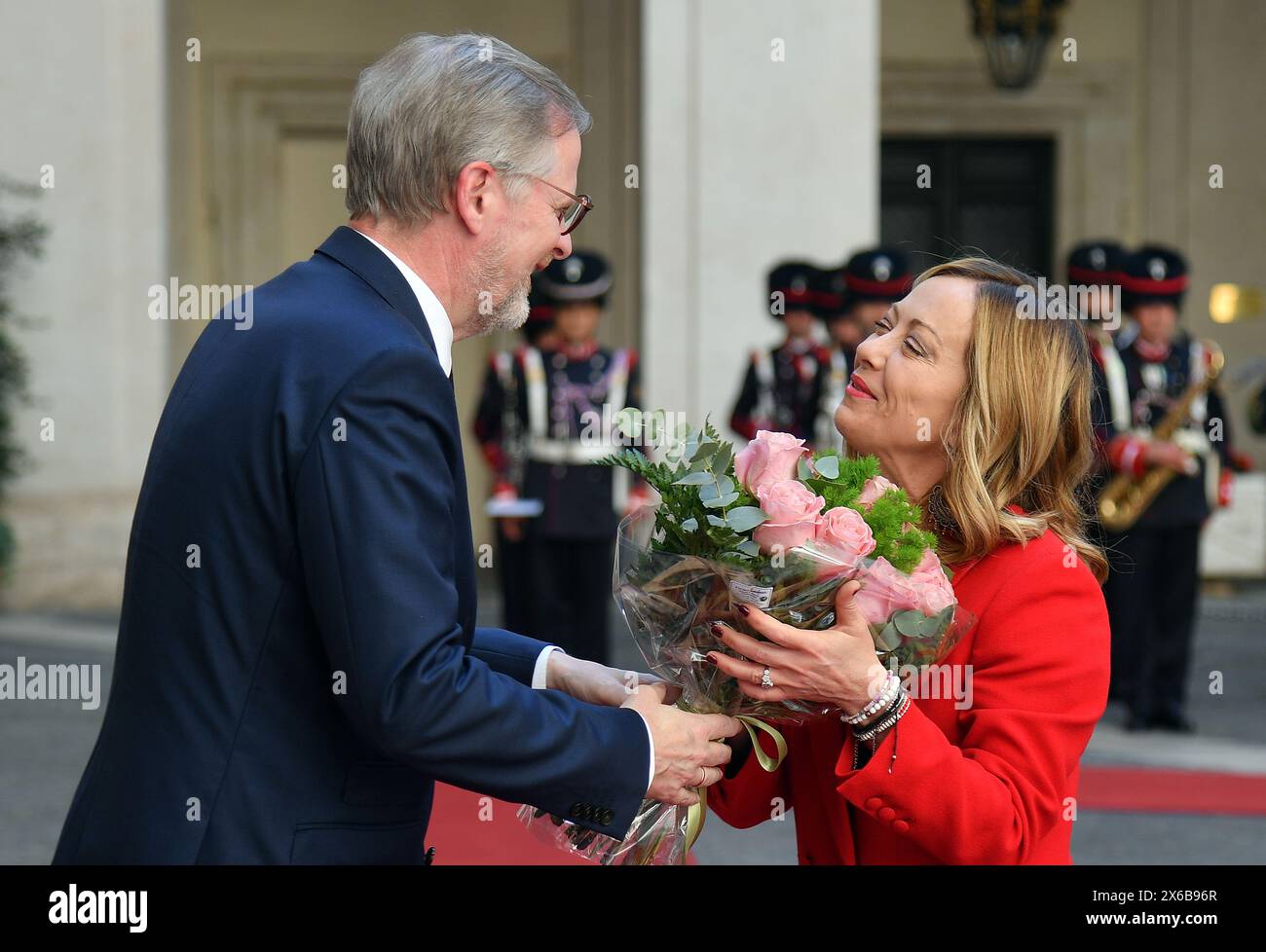 Giorgia meloni petr fiala hi-res stock photography and images - Alamy